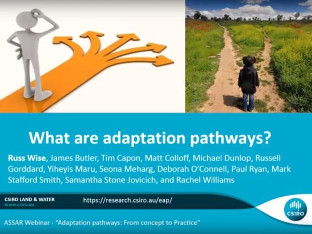 Webinar: Adaptation Pathways – From Concept to Practice | University of ...